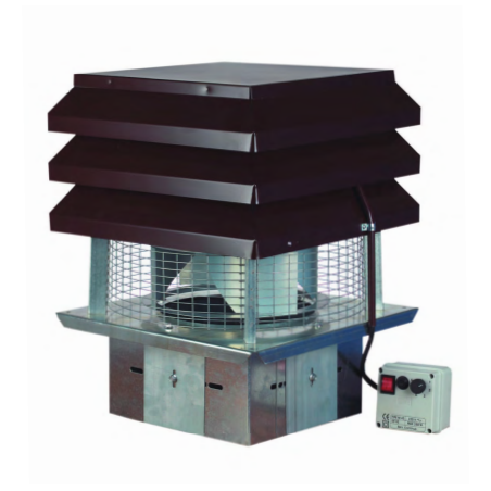 Extractor de humos eléctrico para chimeneas
