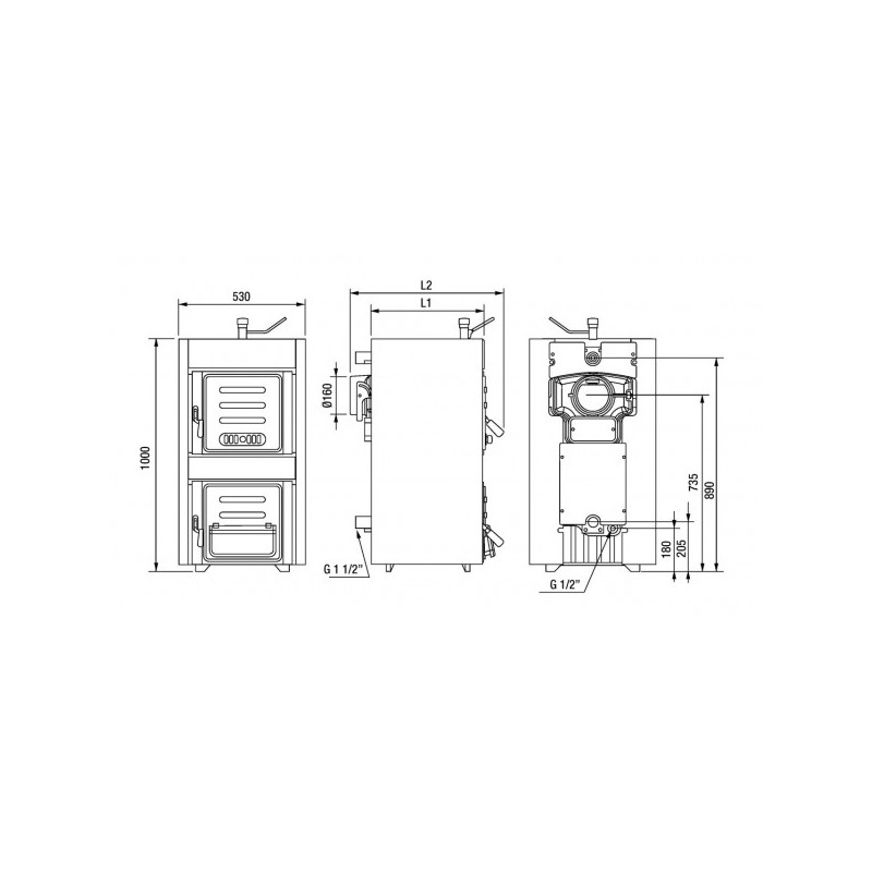Solimax 20 Caldera leña Lasian